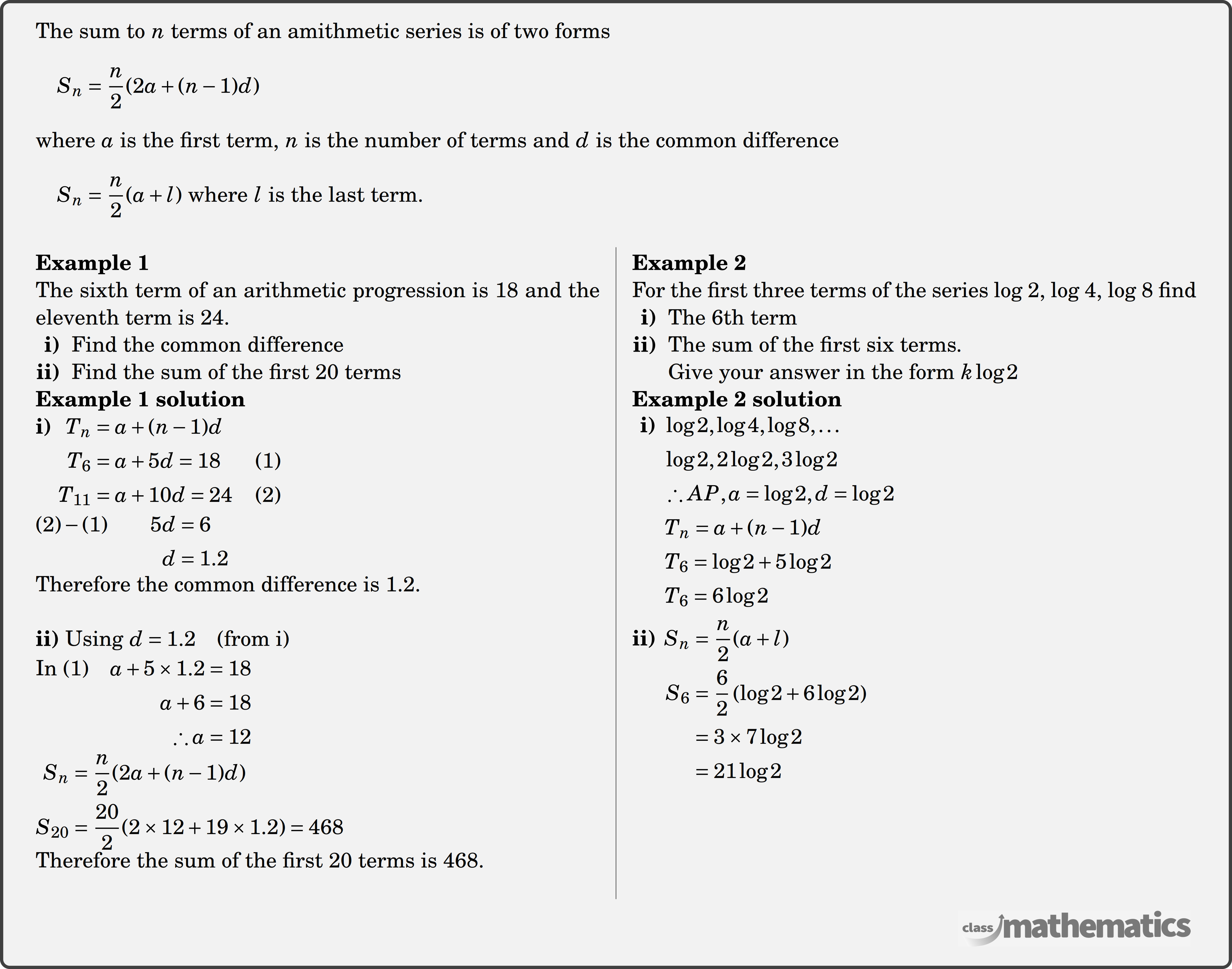 Summing an AP - Maths Advanced - Year 12 - NSW