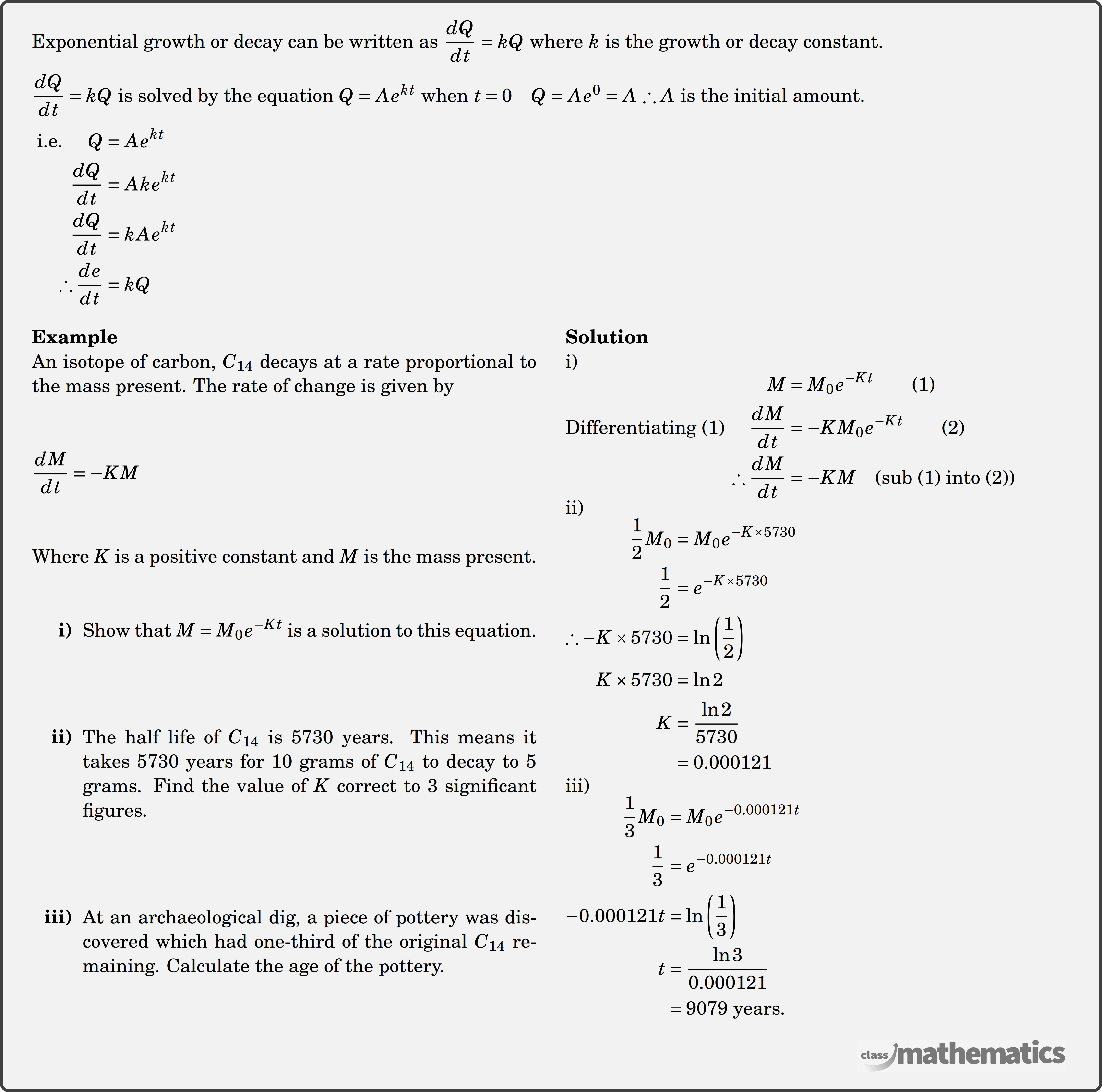 Exponential Growth and Decay - Maths Advanced - Year 12 - NSW